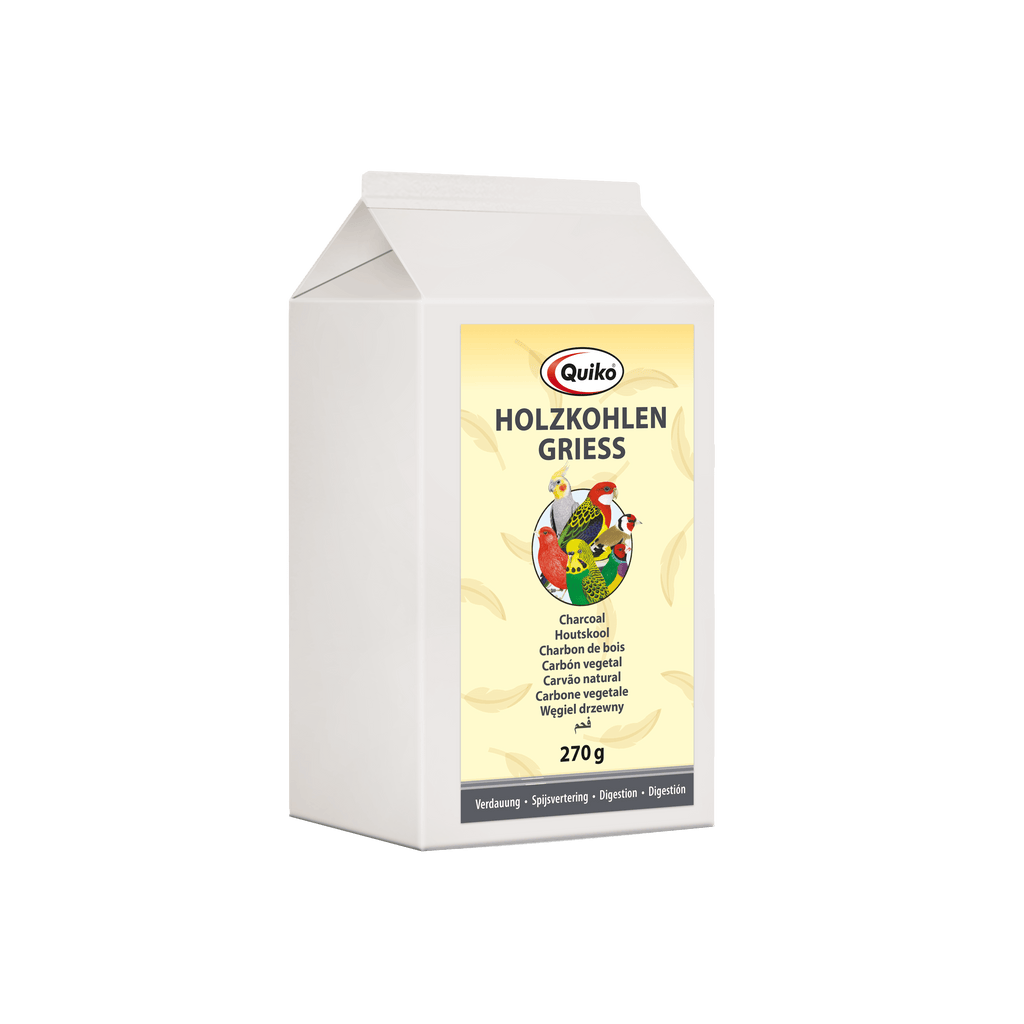 Quiko Charcoal Semolina: Easily digestible single feed for ornamental